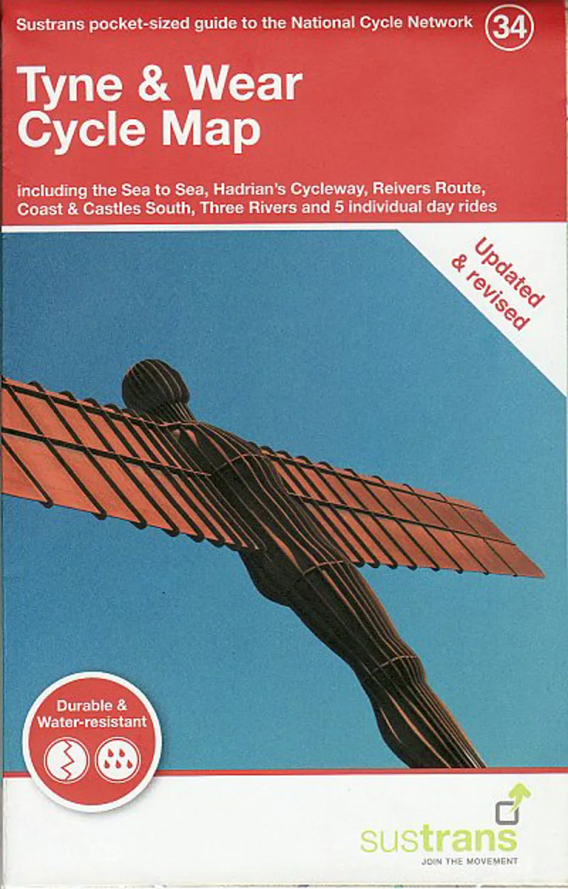 Sustrans Pocket Guide 34 - Tyne and Wear Cycle Map - Sea To Sea