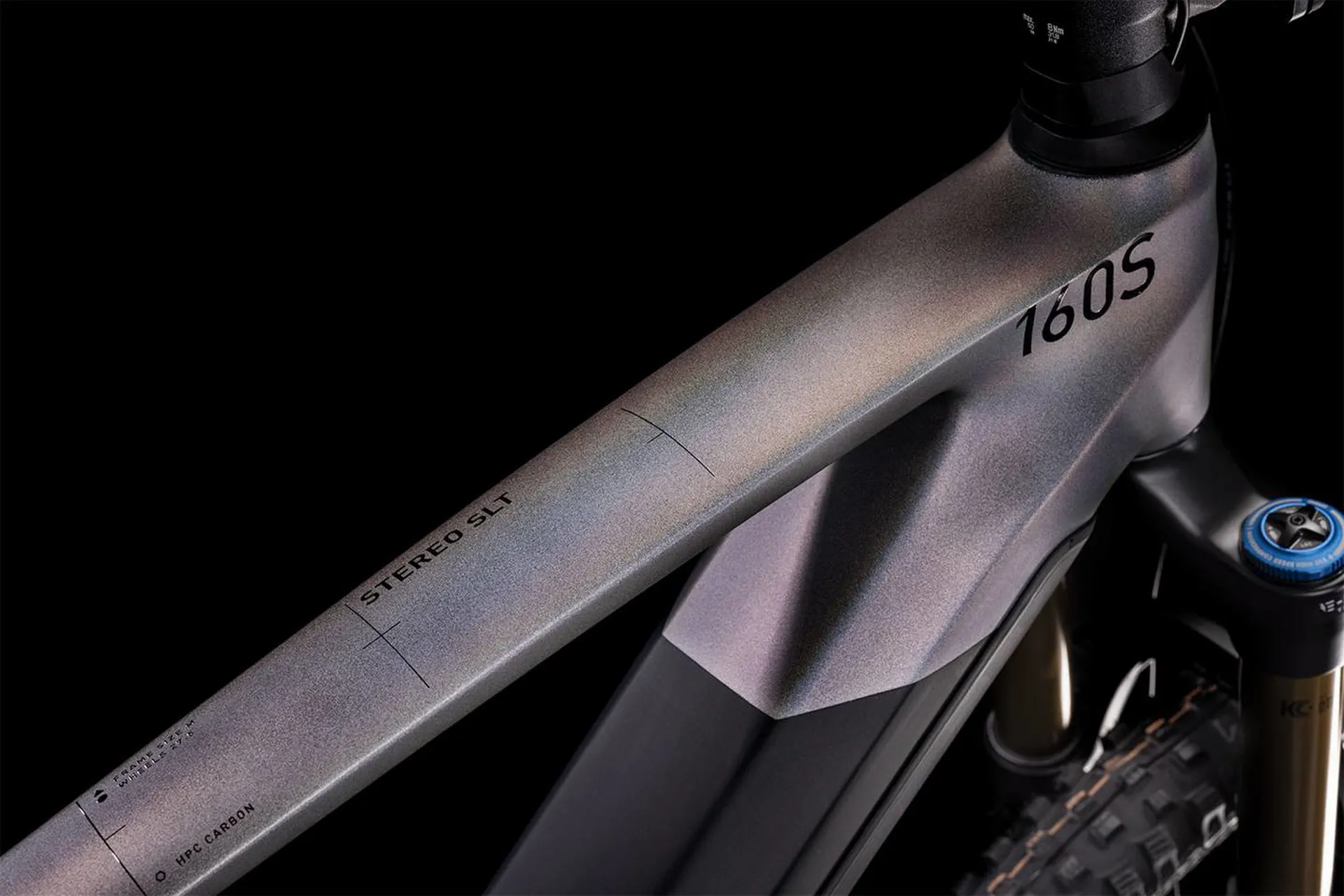 Cube Stereo Hybrid 160 HPC SLT 27.5 eMountain Bike in Grey - 2022