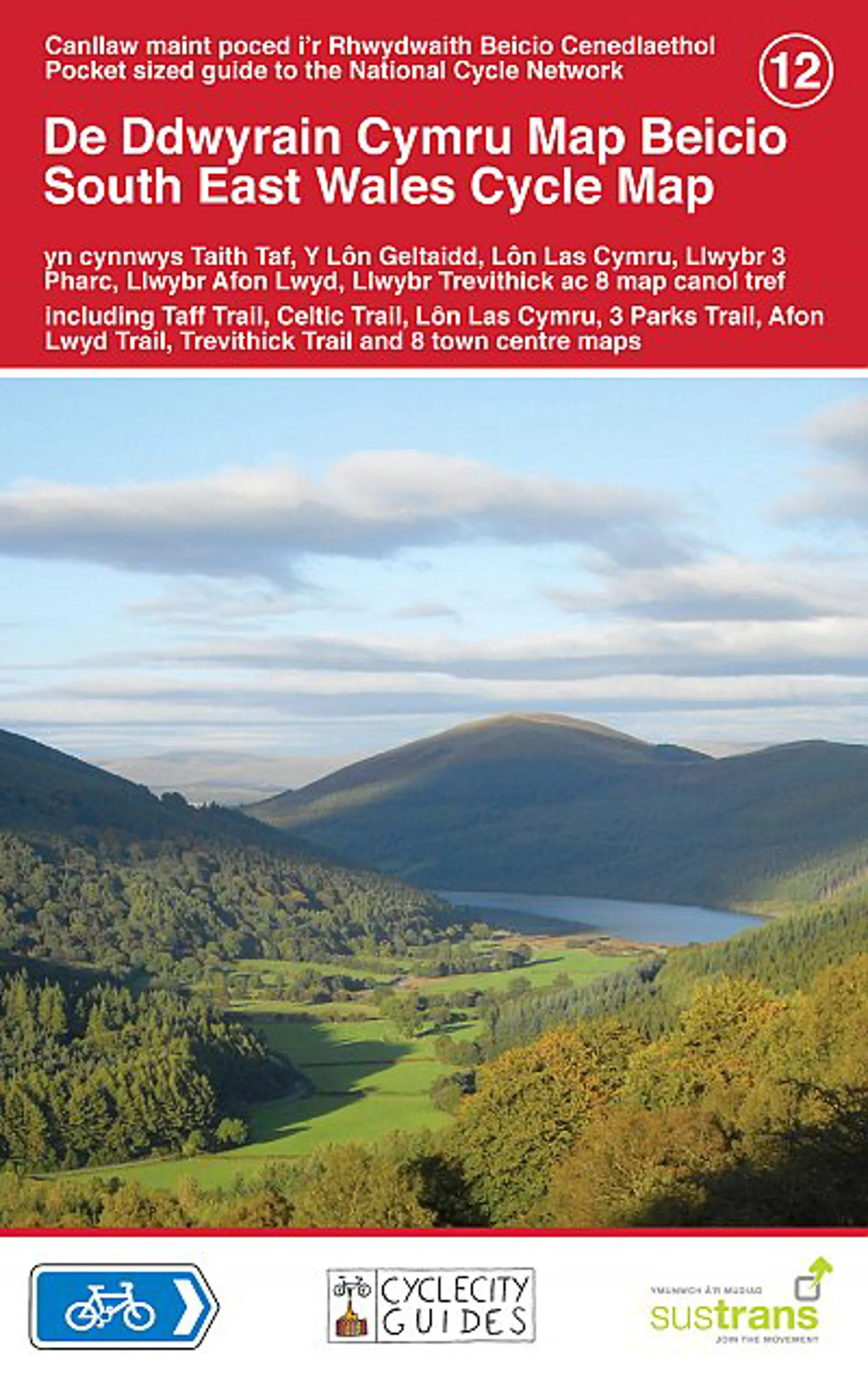 Sustrans Pocket Guide 12 - South East Wales Cycle Map