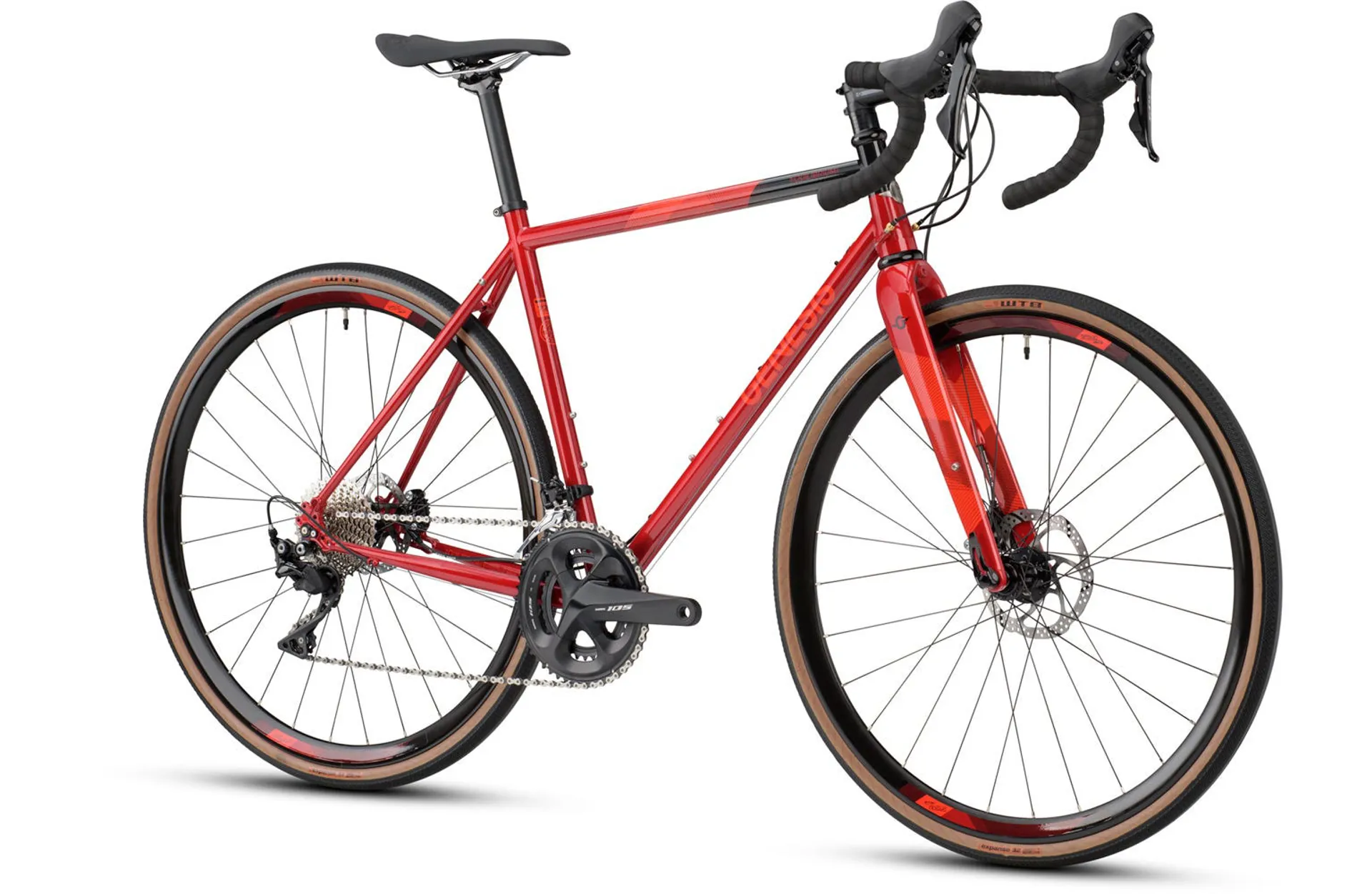 Genesis Equilibrium Disc Steel Road Bike in Red - 2023